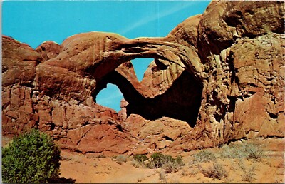 Arches National Monument Utah UT Double Arch Two Sandstone Arches ...