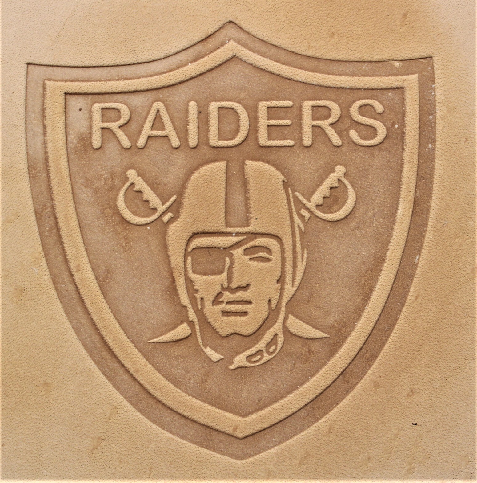 ACRYLIC Leather Embossing Stamp RAIDERS for Veg Tanned Leather | eBay