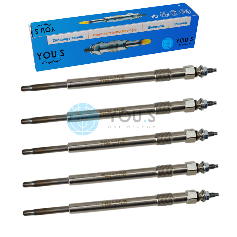 5 Piece You.S Glow Plugs for Ford Transit Bus / Box / Pickup 3.2 TDCI ...