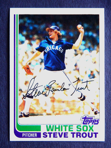 Steve Trout #299 Topps 1982 Baseball Card (Chicago White Sox) E | eBay