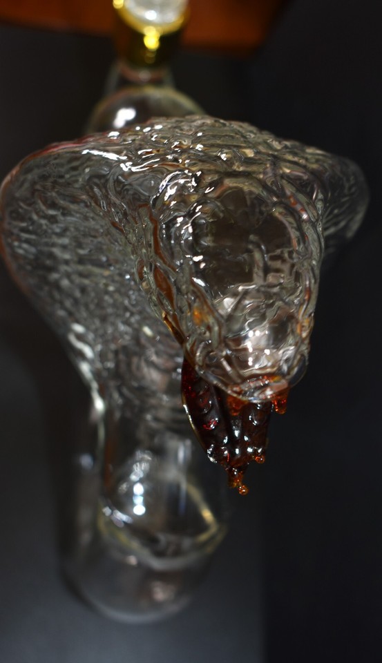 Snake Cobra Whisky Decanter Bottle Glass Sculptured Art Glass 1000 ML ...