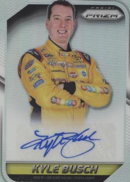 2016 Panini Prizm NASCAR - Driver Signatures Kyle Busch #KB (AU) for ...
