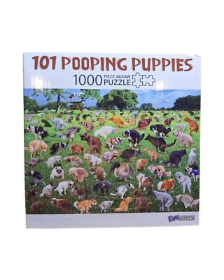 101 pooping puppies puzzle Dogs 1000 piece jigsaw by funwares brand new ...