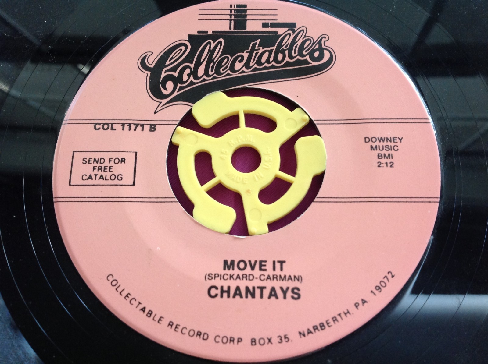 Rare Oldies Rock 45 : Chantays ~ Pipeline ~ Move It ~ Collectables COL ...