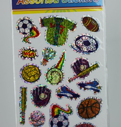 Sports Soccer Football Baseball Stickers Prismatic 2 Sheets Big Lots D6 ...