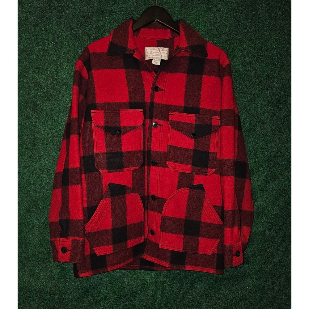 Filson Garment vintage Buffalo Plaid Wool Mackinaw Cr… - Gem