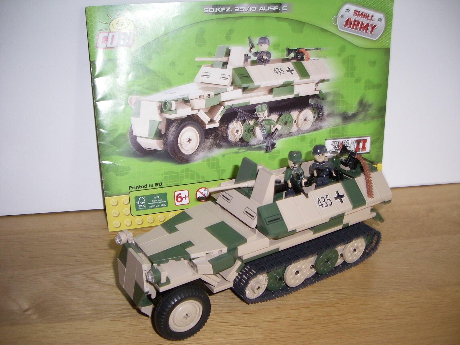 Cobi German 251/10 Ausf C Half-Track WW2 Tank No 2472 V Rare Retired ...