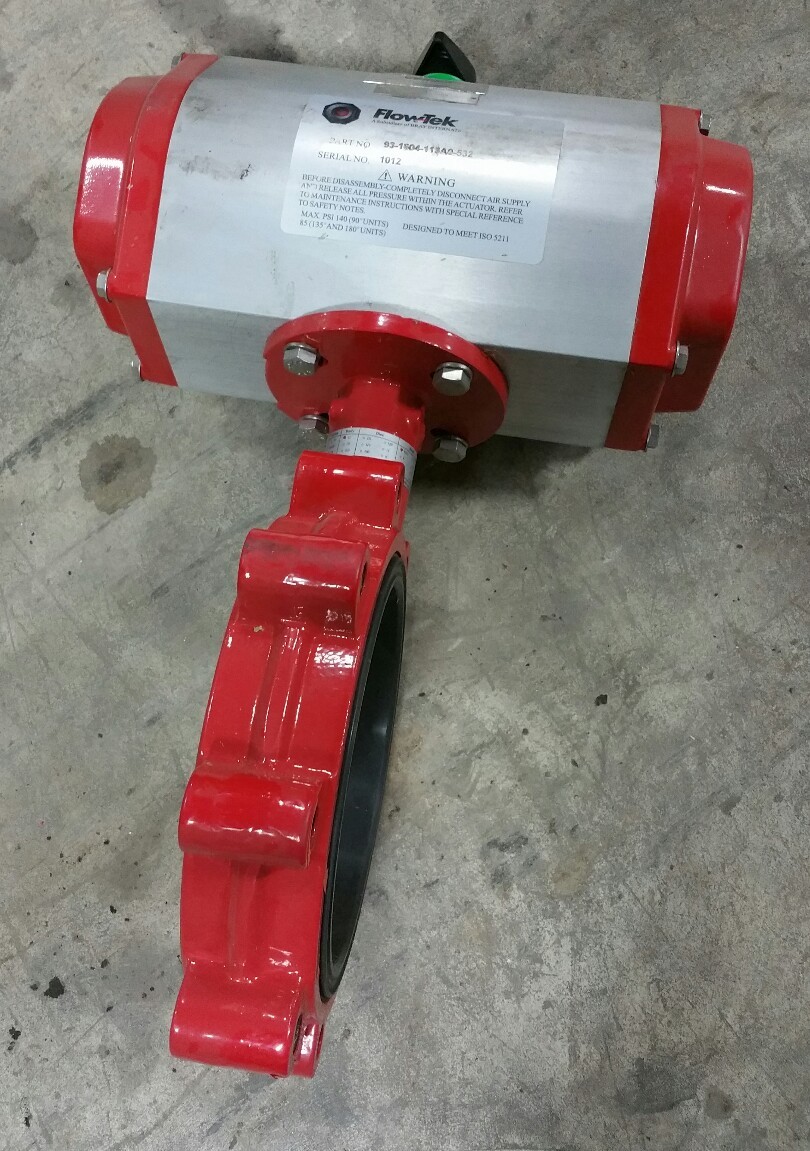 Flow-Tek Automator Pneumatic Actuator Valve 93-1604-113A0-532 #1322MW ...
