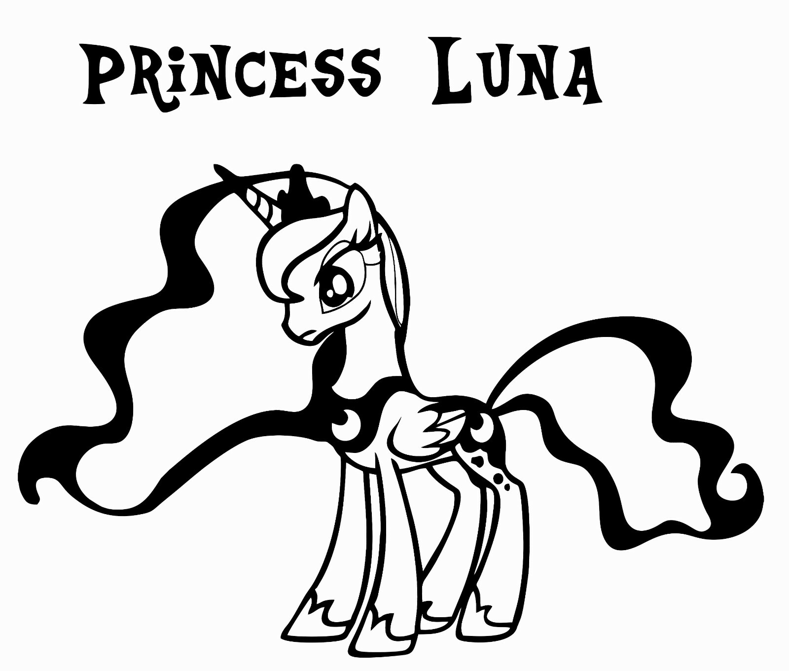 Nightmare Moon Coloring Pages