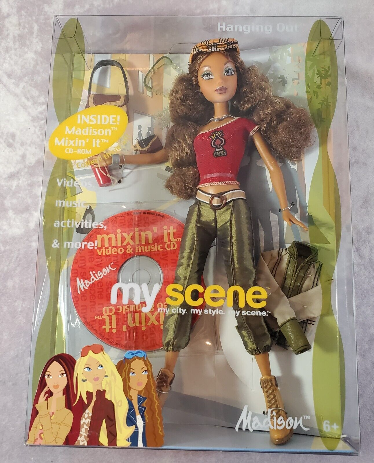 My Scene Madison Doll Hanging out B9877 NRFB Barbie Mattel 2003 CD ...
