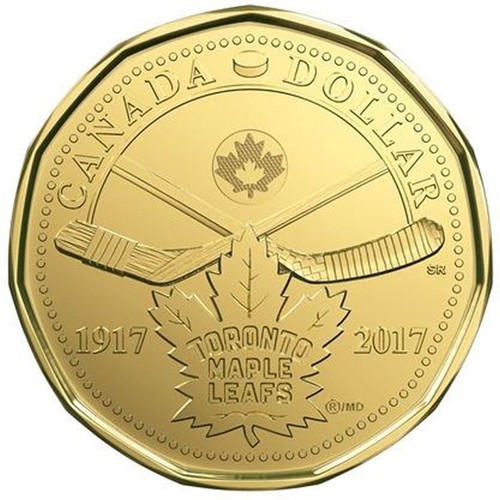 2017 Canada Anni. of Toronto Maple Leafs (loonie) $1 dollar coin UNC | eBay