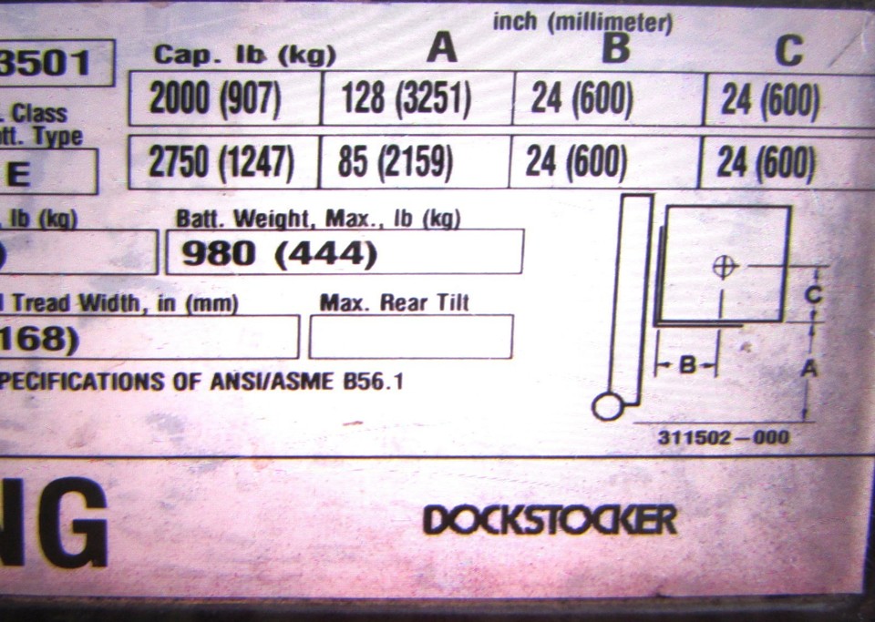 Raymond DSX30 Dock Stocker Electric Walkie Stacker Forklift | eBay