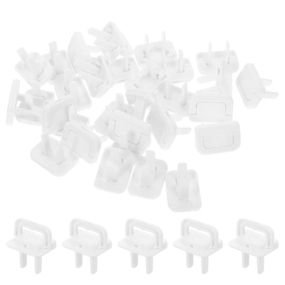 30 Pcs Covers for Electric Outlets Safety Protector Plug Electrical ...