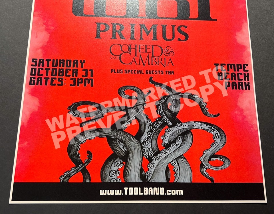 Monster Mash 2015 Festival Poster Admat Tool Primus Coheed & Cambria | eBay