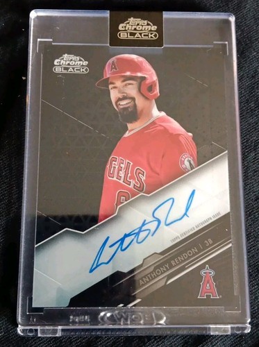 2020 Topps Chrome Black Anthony Rendon Encased On Card AUTO Angels | eBay