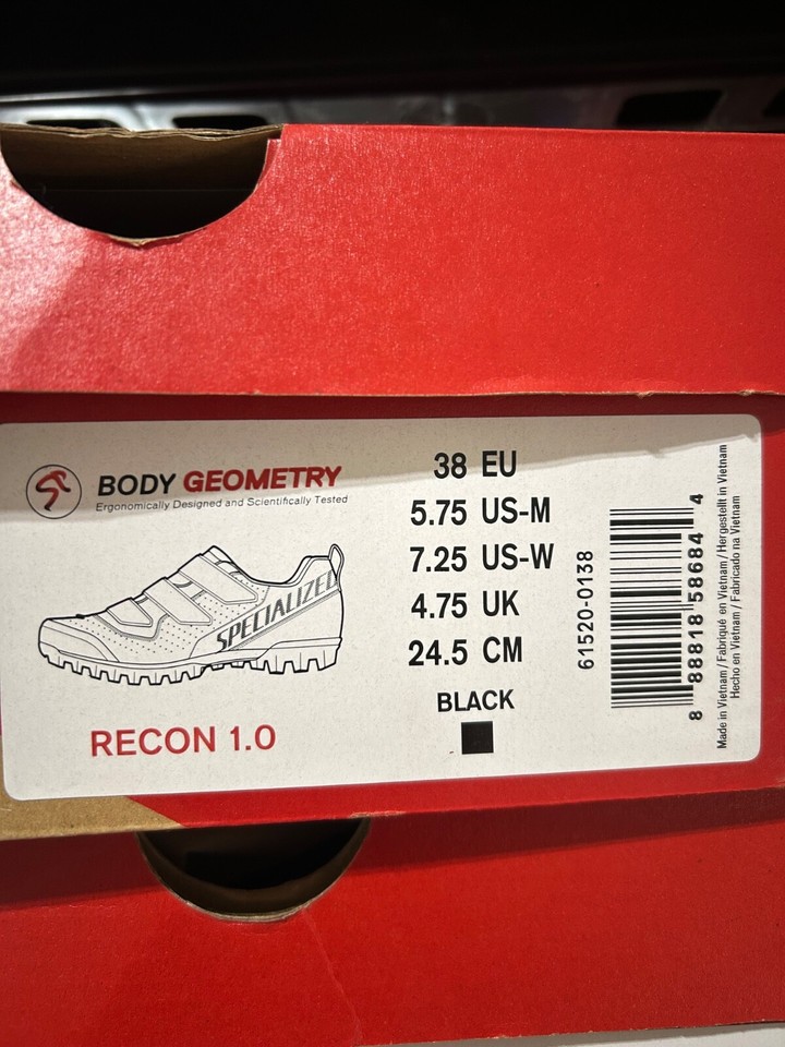 NEW Specialized Body Geometry RECON 1.0 bicycle SHOES Multiple Sizes ...