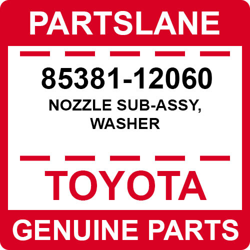 85381-12060 Toyota OEM Genuine NOZZLE SUB-ASSY, WASHER | eBay