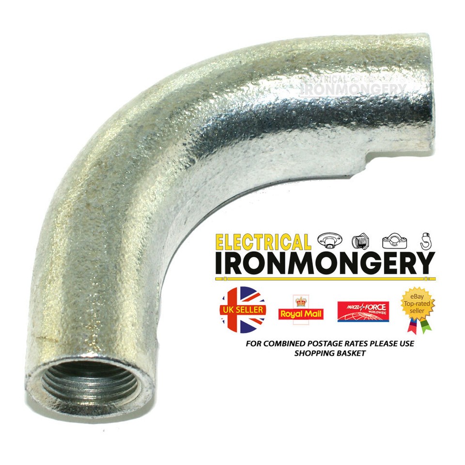20mm Metal Conduit Boxes, Bends, Elbow, Tees, Fittings Galvanised ...