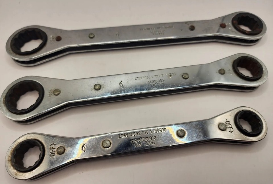 Craftsman Ratchet Wrench Set (3) 1/2 9/16~5/8 3/4~11/16 7/8 SAE USA | eBay