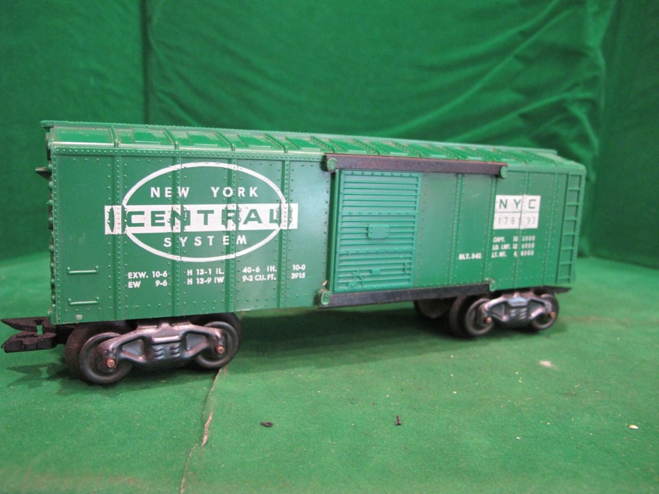 MARX 176893 New York Central Green Boxcar O Gauge White Lettering | eBay