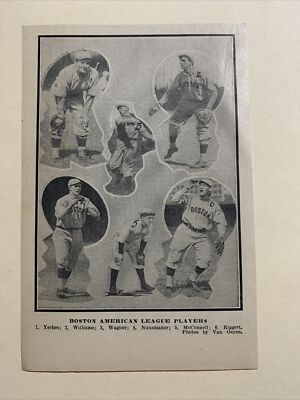 Boston Red Sox Steve Yerkes Heinie Wagner Riggert 1911 Baseball Team ...