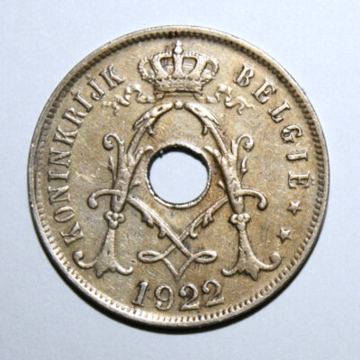 S10 - Belgium 25 Centimes 1922 Extremely Fine Coin - Belgie *** Nice ...
