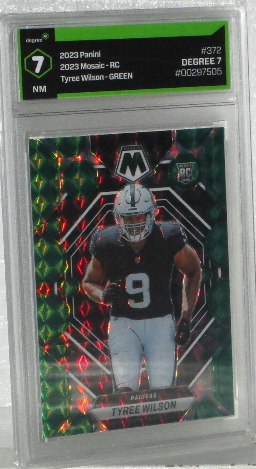 2023 Panini Mosaic - Rookies Tyree Wilson #372 Green Mosaic Prizm (RC ...
