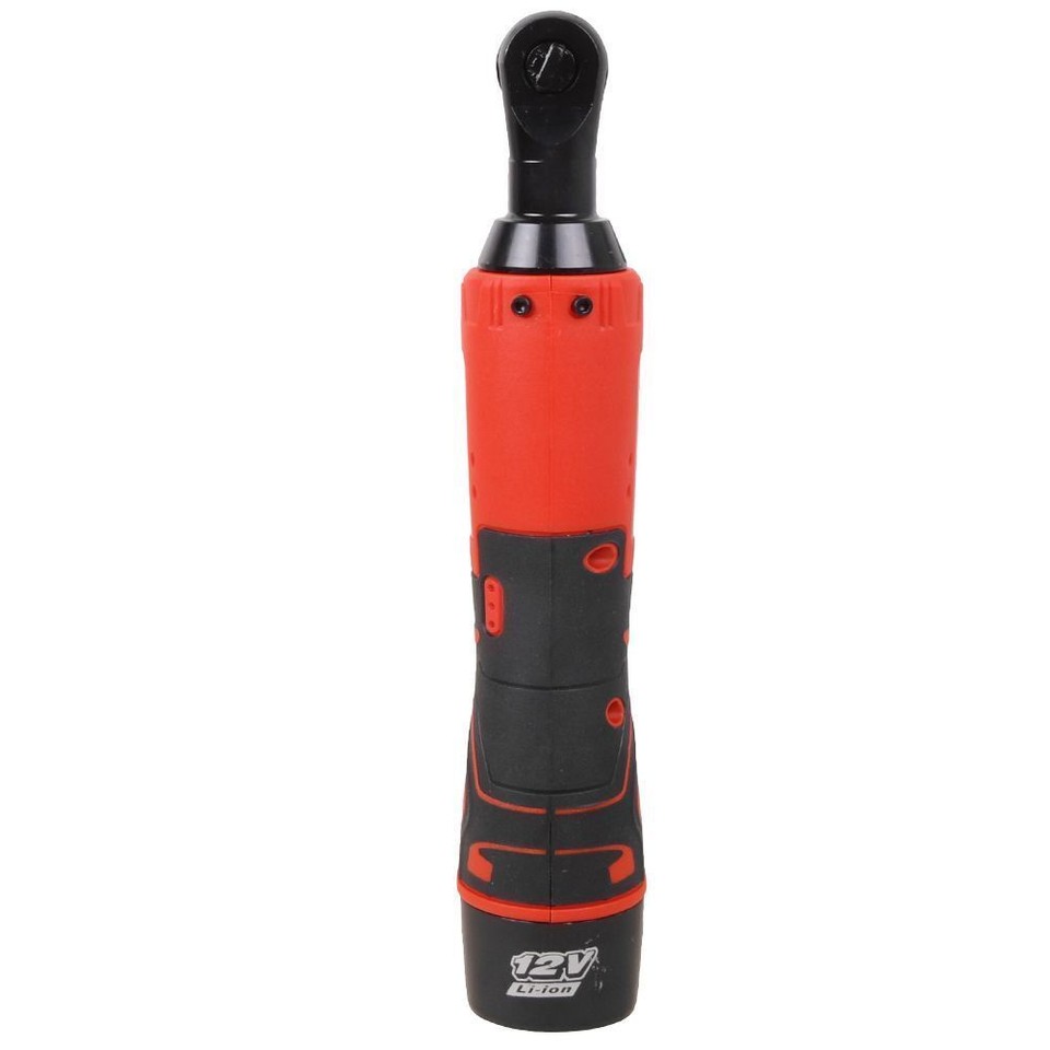 Electric Cordless Ratchet 3/8" Right Angle Wrench Impact Power Tool + 2 ...