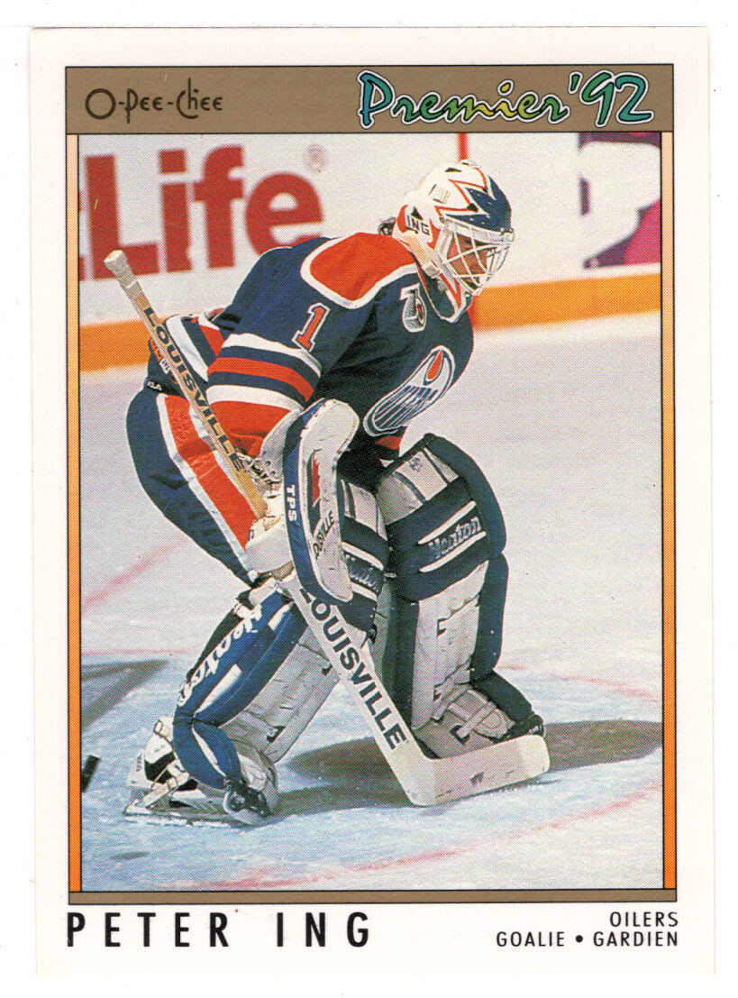 Peter Ing - Edmonton Oilers - (Hockey Card) 1991-92 OPC Premier # 33 MT ...