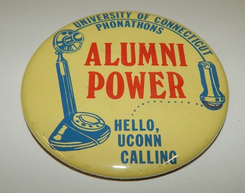 University of Connecticut Alumni Power Uconn Calling Large Pinback ...