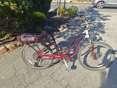 iZip Zuma electric bicycle for adult red/white 26" Wheels, 36 Volt ...