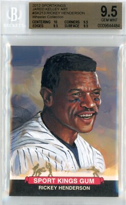 2012 SPORTKINGS JARED KELLY HAND-PAINTED 1/1 ART CARD - RICKEY ...