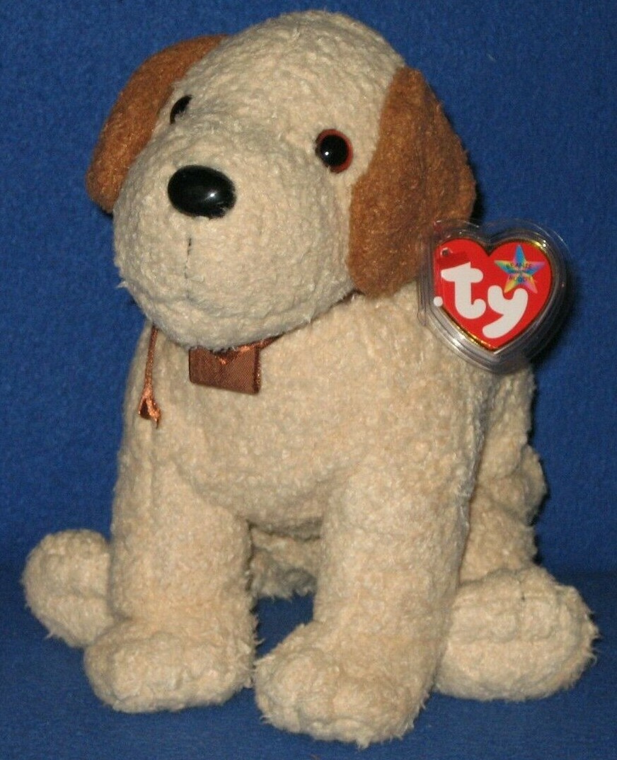Ty Rufus Brown Dog Napped Soft (12") Beanie Buddy Plush 2000 Boys Girls ...
