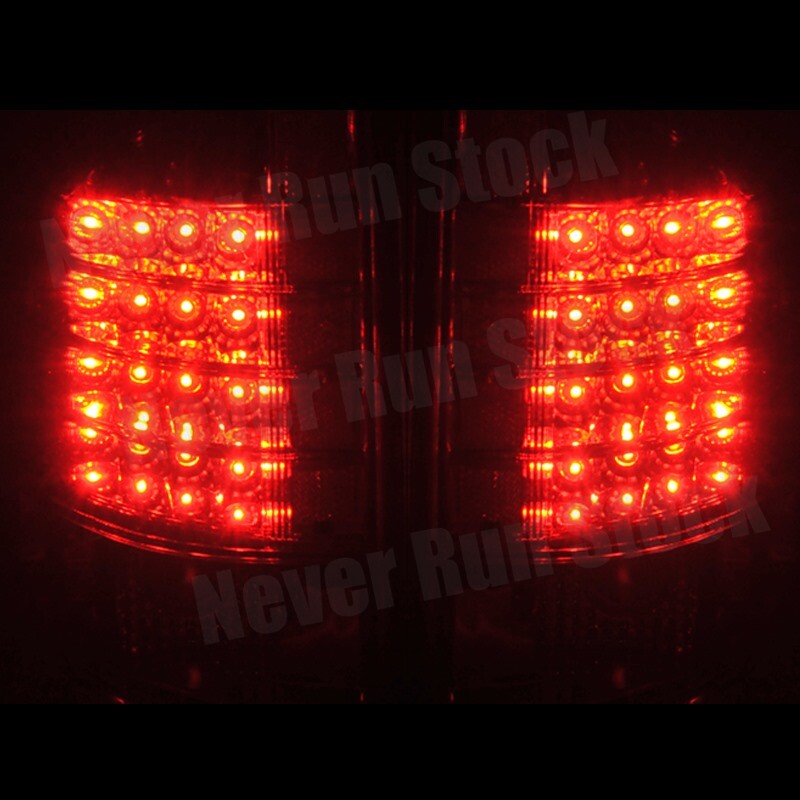 FOR CHEVY S10 GMC SONOMA OE RED CLEAR LED TAIL LIGHTS +WHITE LICENSE ...