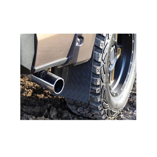 Deezee DZ1808TB Pair of Black Aluminum Diamond Plate Mud Flaps for ...