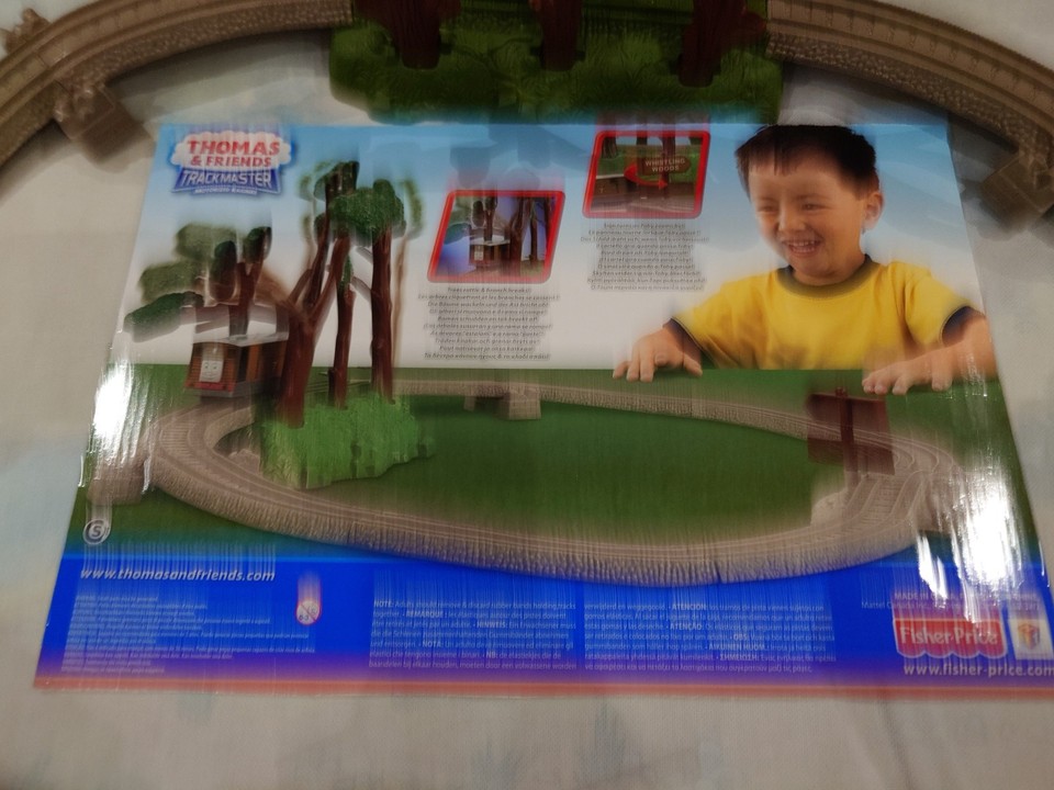 Thomas The Tank Engine Trackmaster Trains Whistling Woods Set Toby ...
