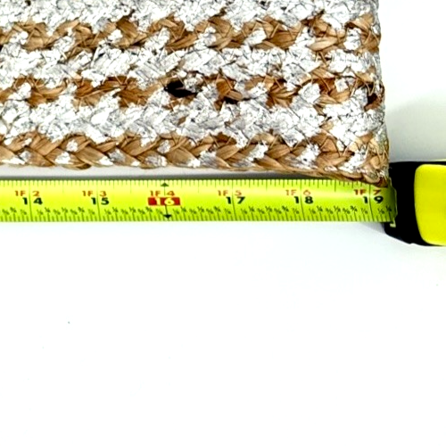 Soft Surrounding SAACHI Natural Woven Silver Jute Eco-Friendly Tote Bag ...