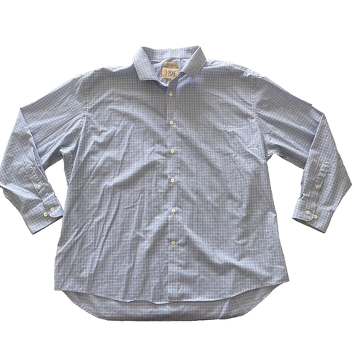 Joseph Abboud Men's Size 19 34/35 JOE Just One Earth Blue Long Sleeve ...