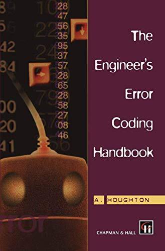 The Engineer's Error Coding Handbook By A. Houghton 9780412790706| eBay