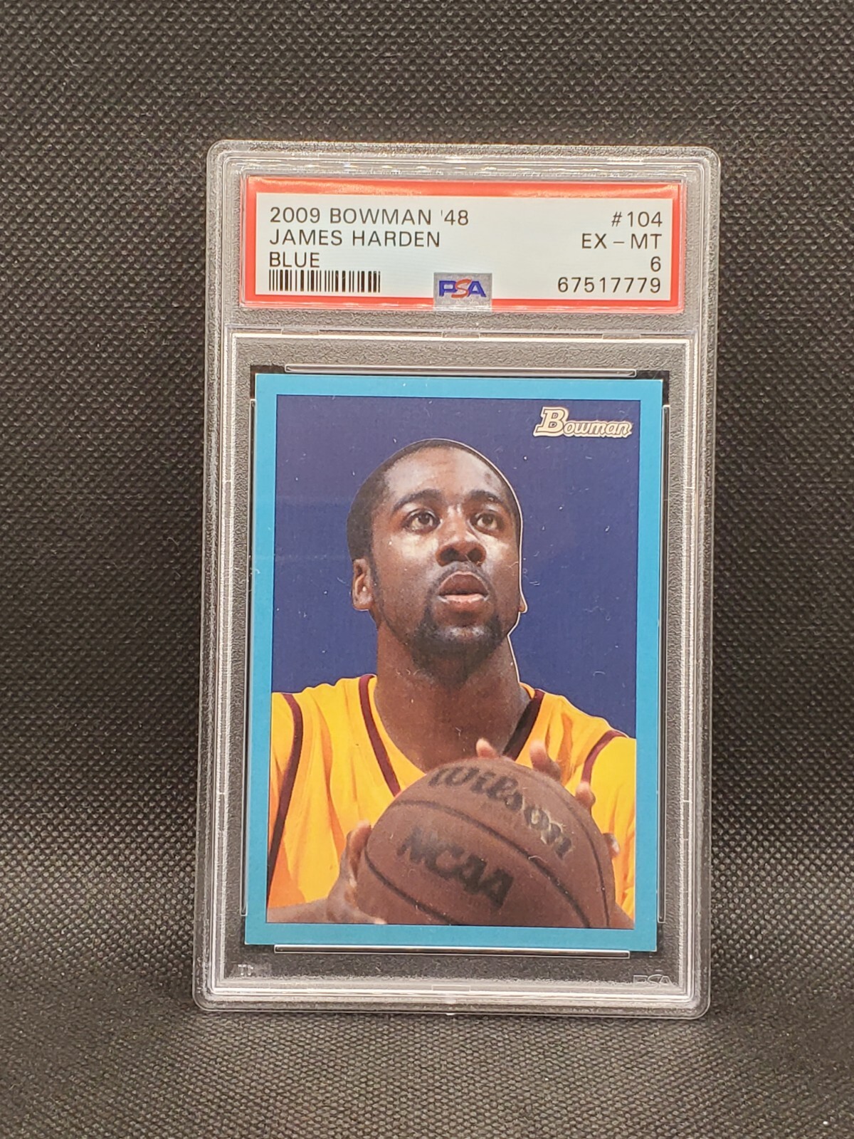 2009-10 Bowman Blue /1849 James Harden RC Rookie PSA 6 | eBay