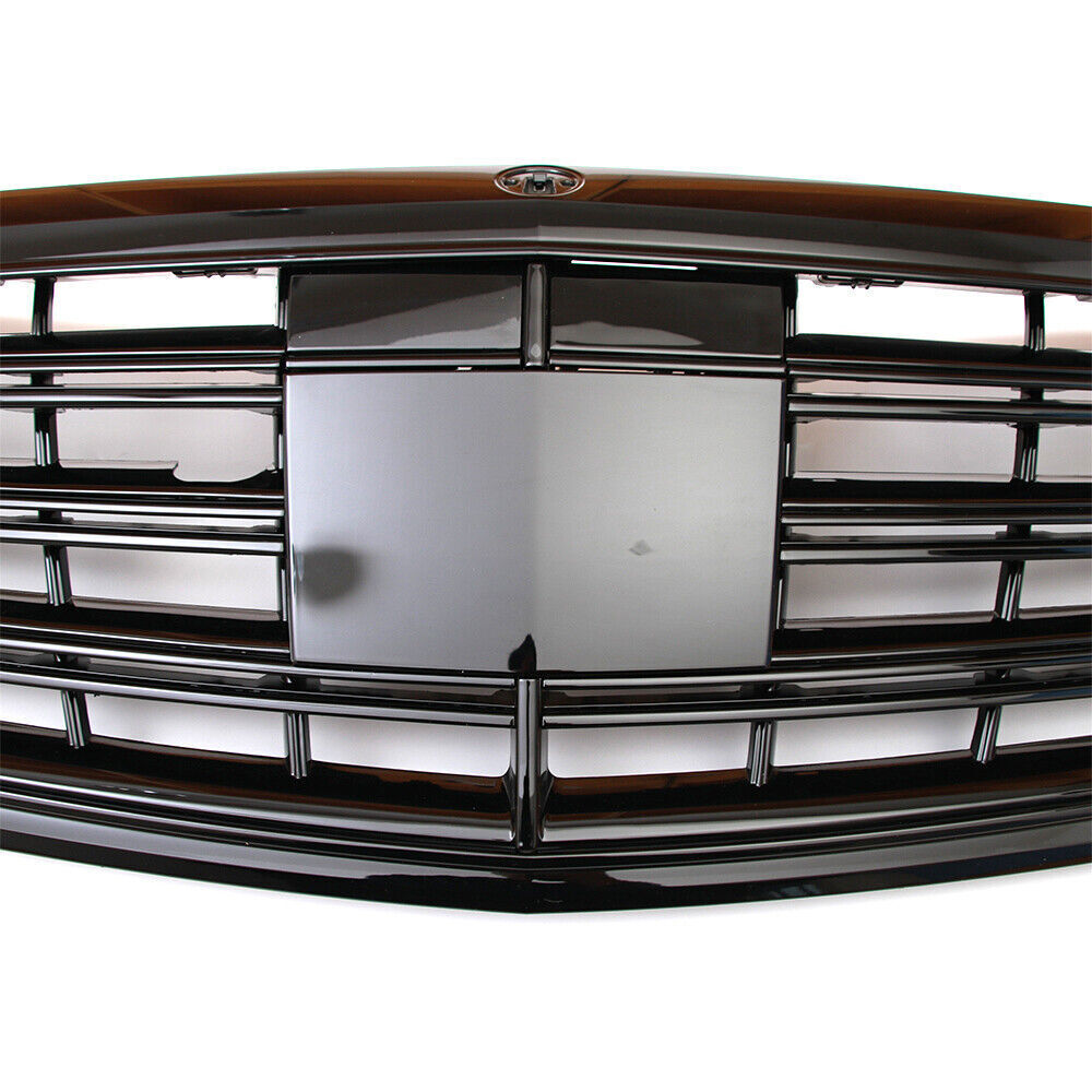 Grille For Mercedes Benz W222 S-Class 2014-2020 Gloss Black S560 S450 ...