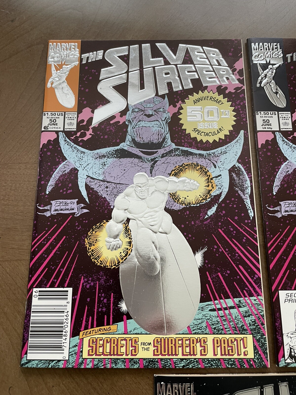 SILVER SURFER #50 FIRST SECOND & THIRD PRINTS SET LOT SILVER BLACK ...