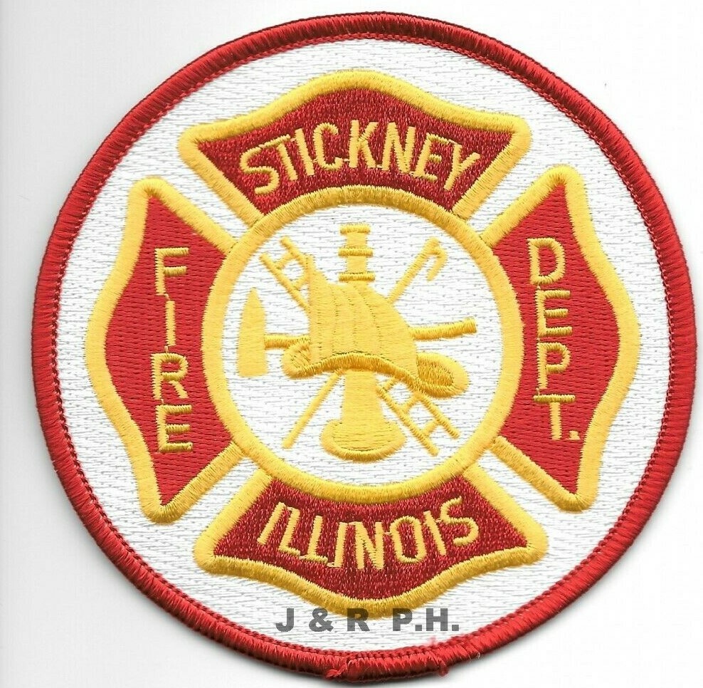 Stickney Fire Dept., Illinois (4" round size) fire patch | eBay