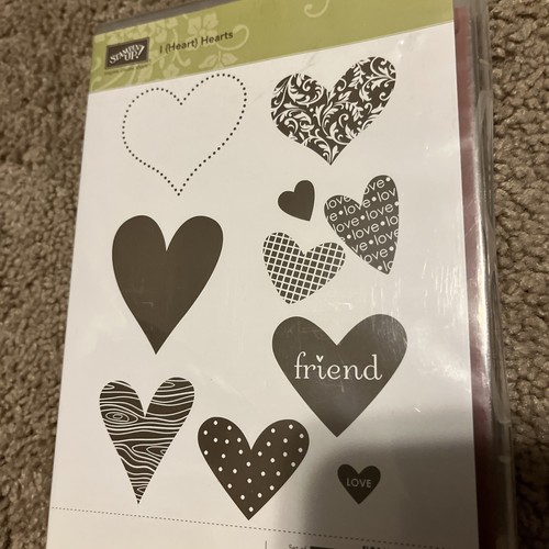 Stampin Up Rubber Stamp Set I (HEART) HEARTS | eBay