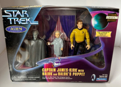 Star Trek Alien Series Capt Kirk With Balok with Puppet 1998 Playmates ...