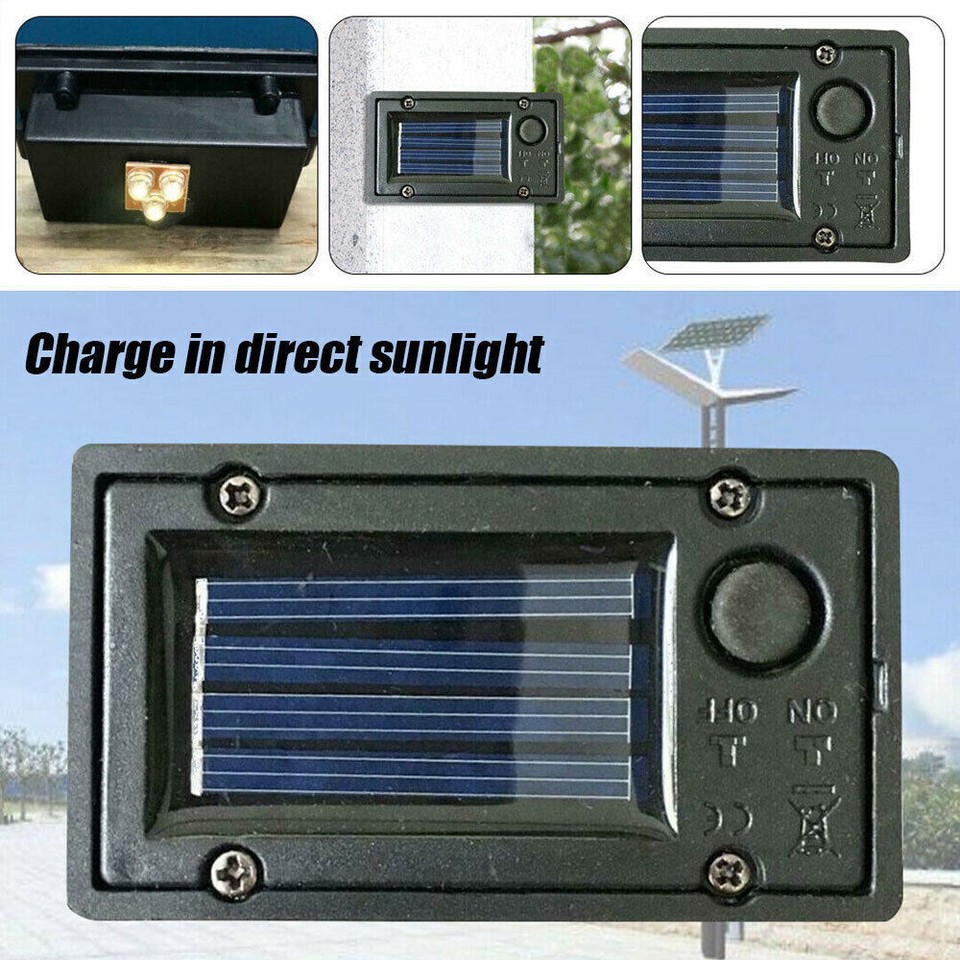 2x Rectangular Garden Solar LED Light Battery Box Replacement DIY Led ...