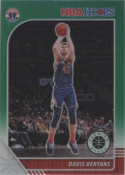 2019-20 Panini NBA Hoops Premium Stock - Davis Bertans #71 Green Prizm ...