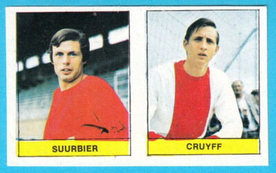 SUURBIER & JOHAN CRUYFF (ROOKIE) - German old football card used in ...