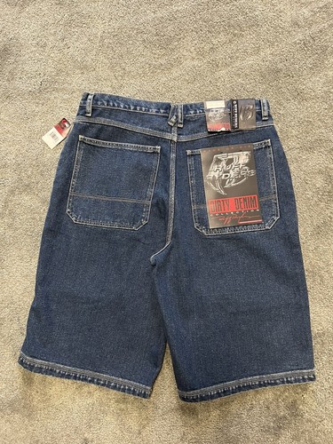 Vintage RUFF RYDERS Dirty Denim Carpenter Jeans Style Shorts 90s DMX ...