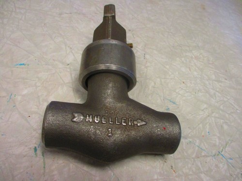 MUELLER H-17900 1" x 1" NO-BLO Curb Stop Tee Weld x Weld 1200 PSIG | eBay